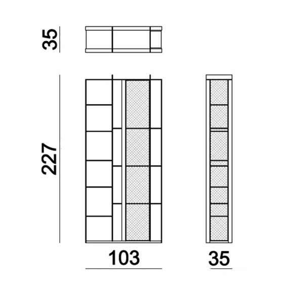 Arketipo ELECTRA Designer Standregal - Italianhome